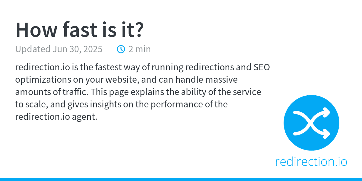 How fast is it? - Developer documentation | Documentation