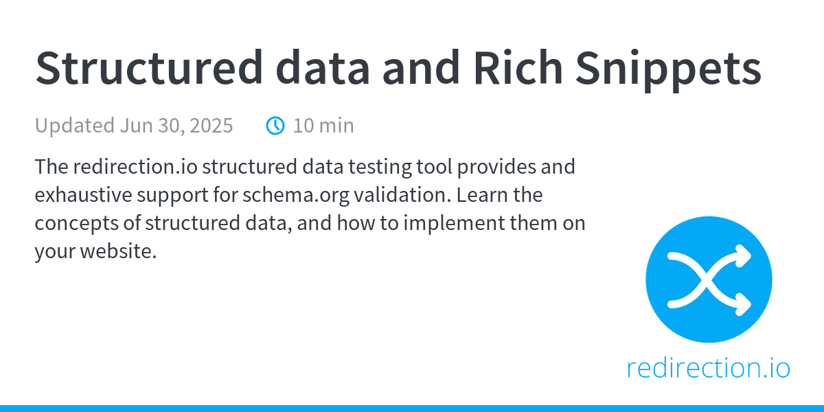 Structured data and Rich Snippets - Knowledge base | Documentation