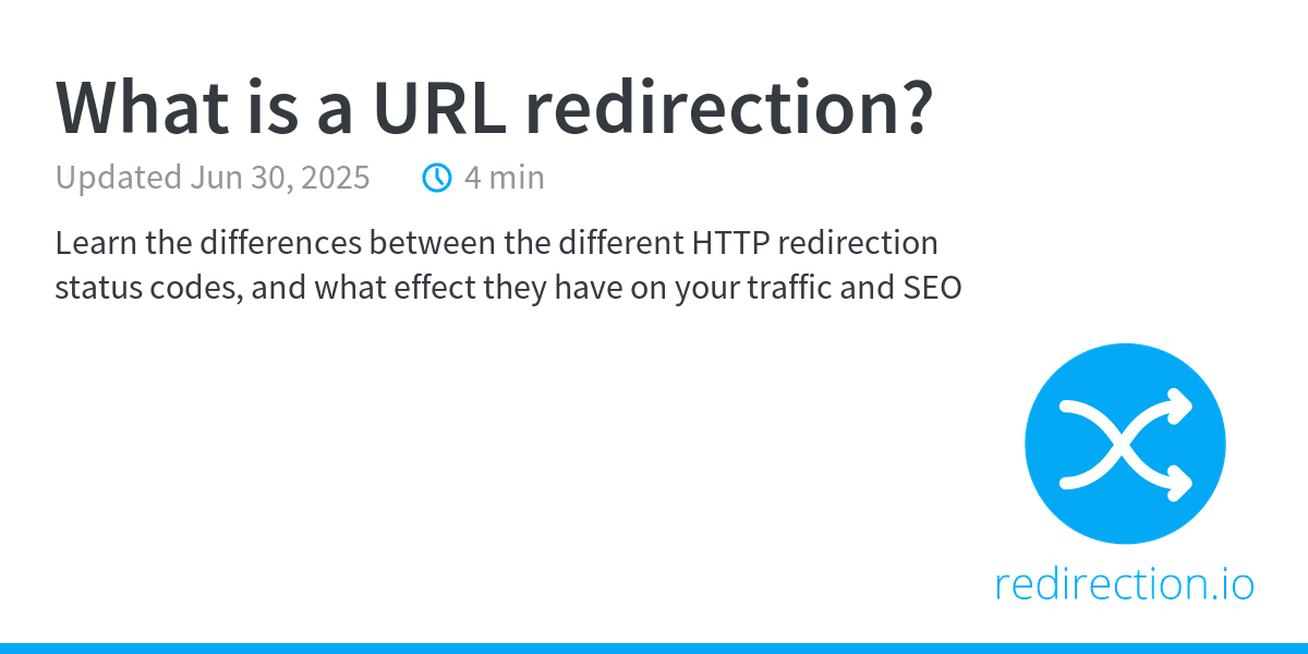 What is a URL redirection? - Knowledge base | Documentation
