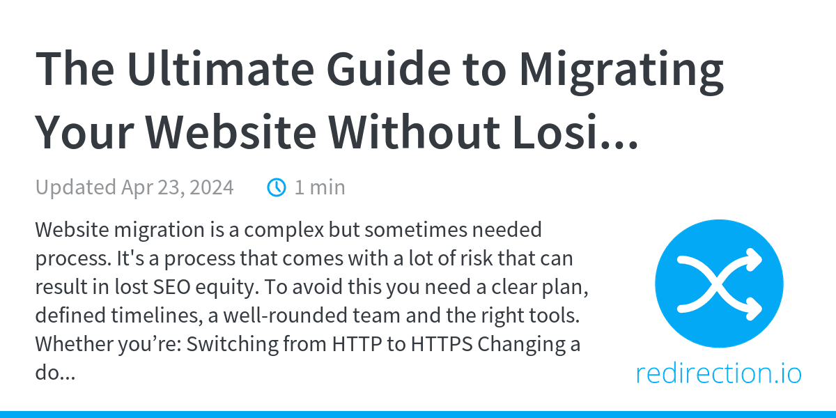 The Ultimate Guide to Migrating Your Website Without Losing Traffic or Harming SEO - Blog ...